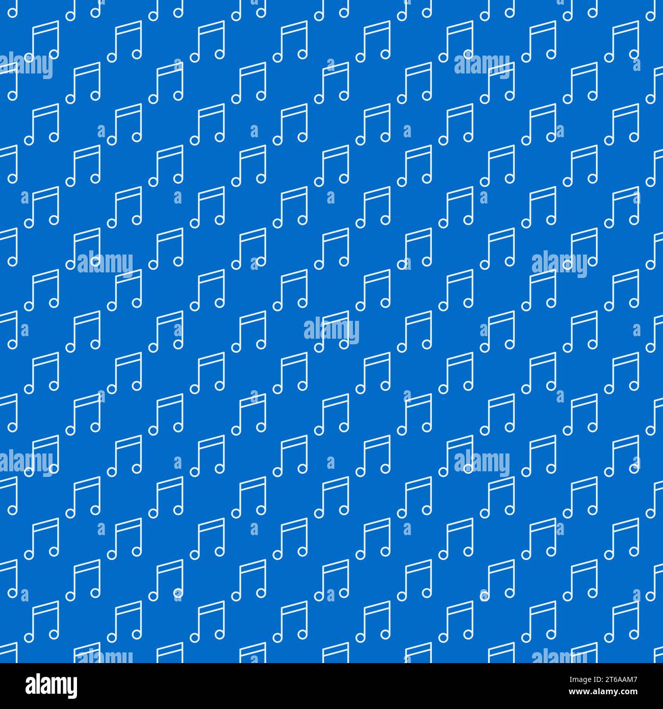 Vector Musical Note blue simple seamless pattern or Music concept ...