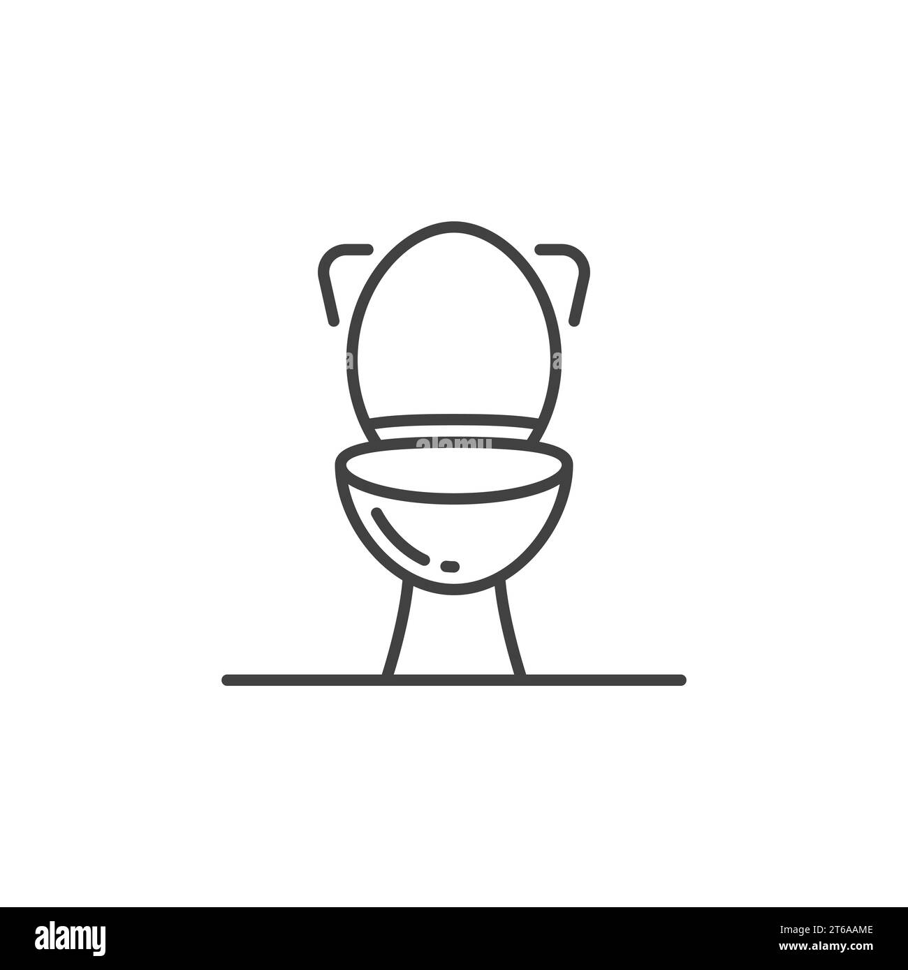 Toilet front view Stock Vector Images - Alamy