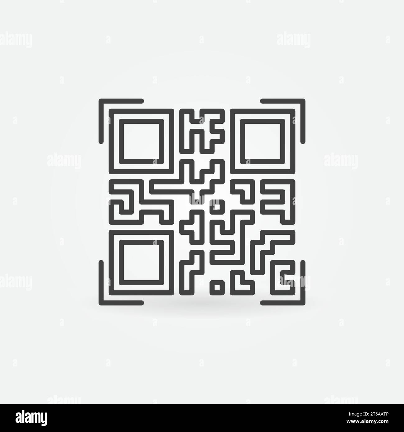 Quick Response Code linear icon. QR vector concept outline sign Stock ... Quick Response Code linear icon. QR vector concept outline sign Stock ...