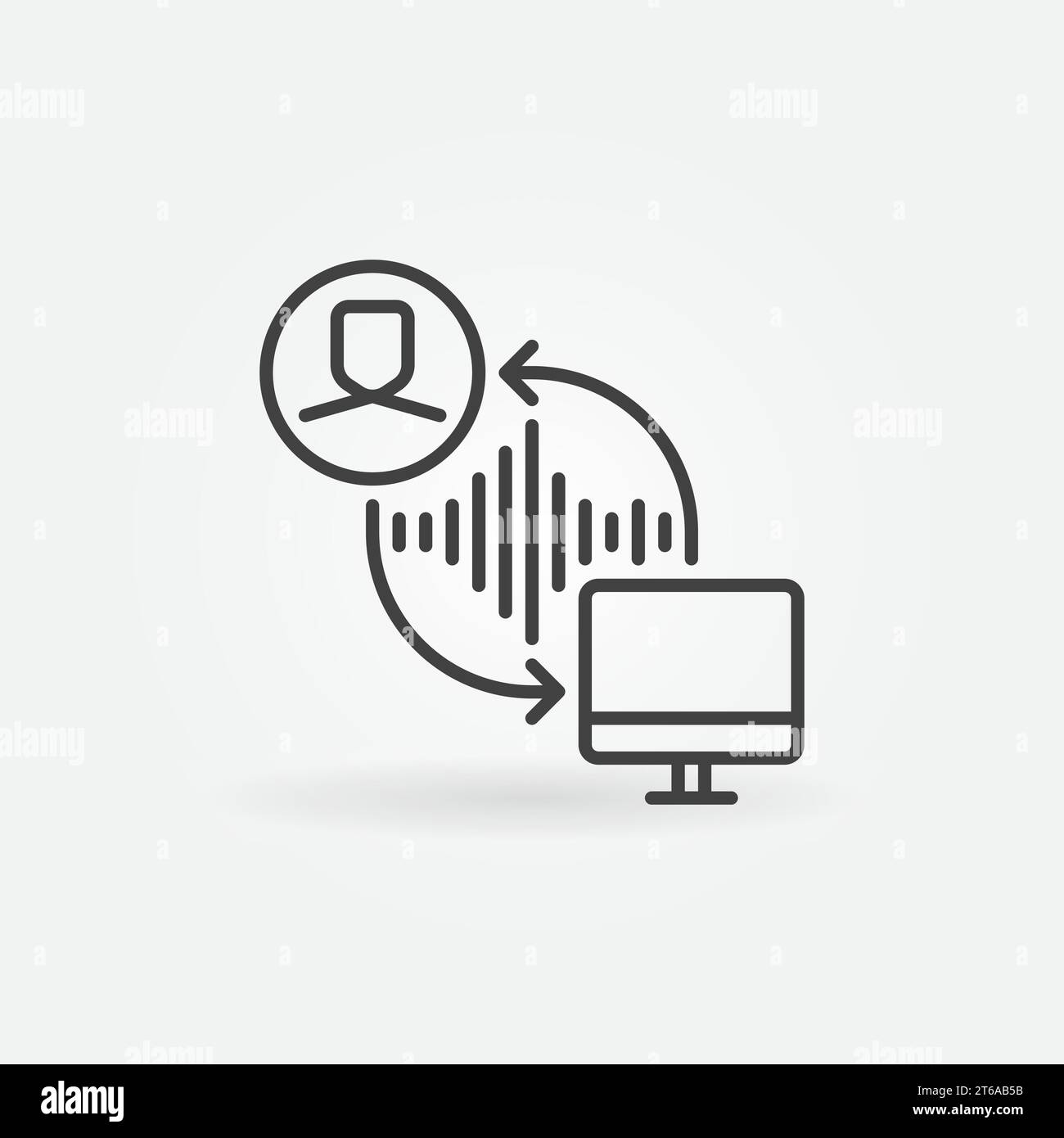 Speech Recognition Outline Icon Voice Command Control Vector Concept