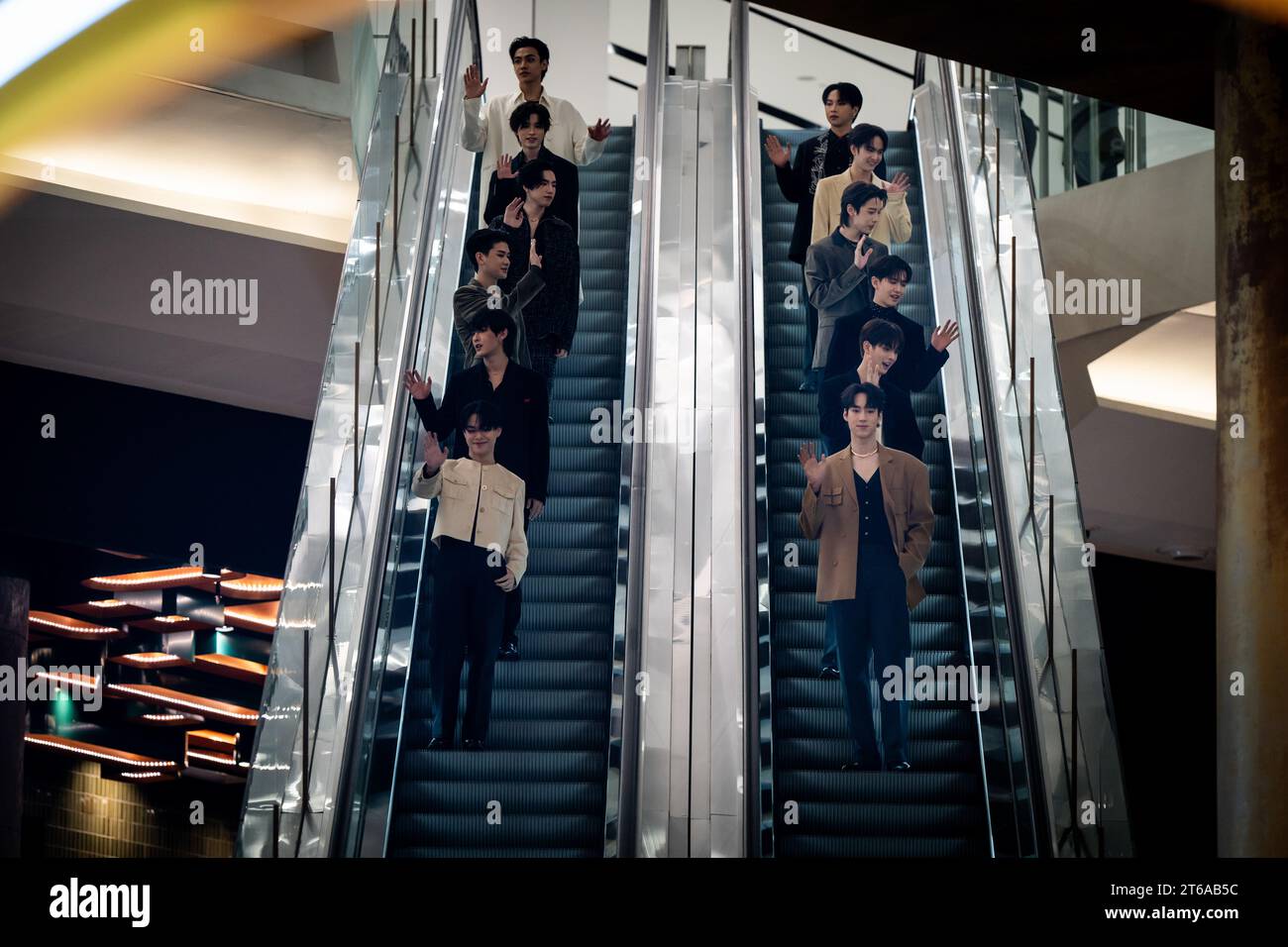 Thailand. 09th Nov, 2023. Members of debut group BUS, all contestants ...