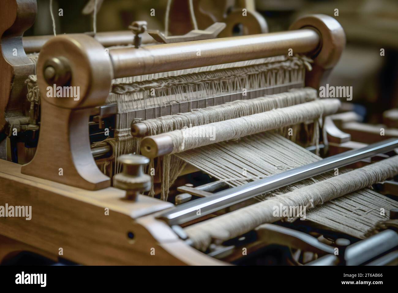 A close-up image highlighting the functional beauty of a vintage wooden ...