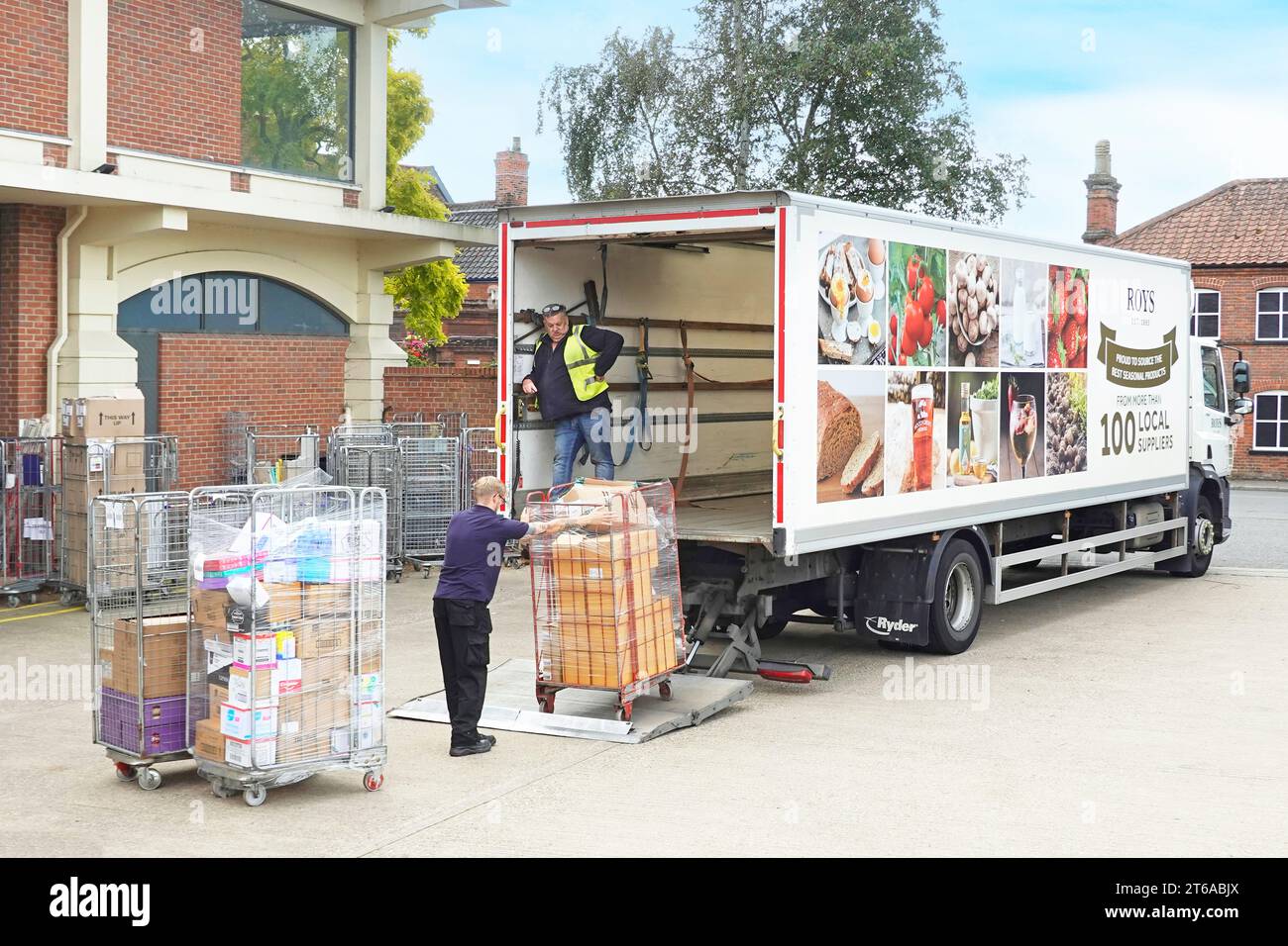 Roys Department Store retail business delivery back yard team loads ...