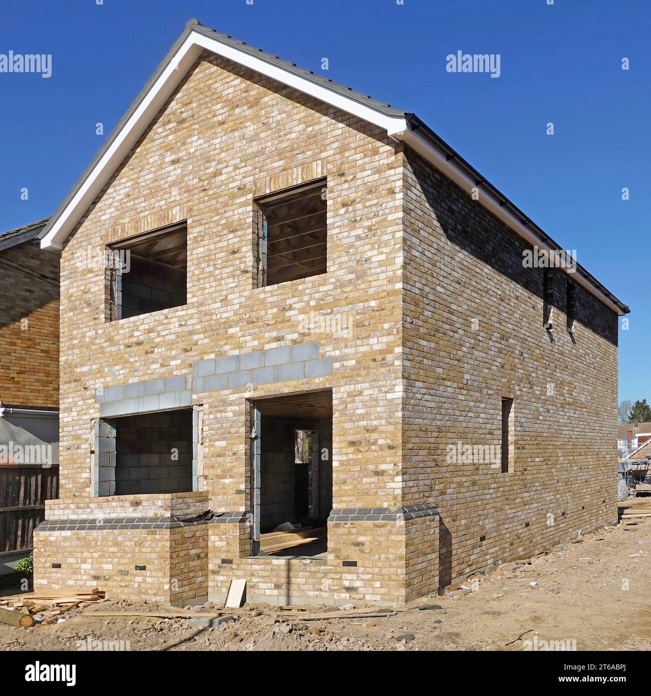 Alamy series of 35 stages of work in progress pics detached house ...