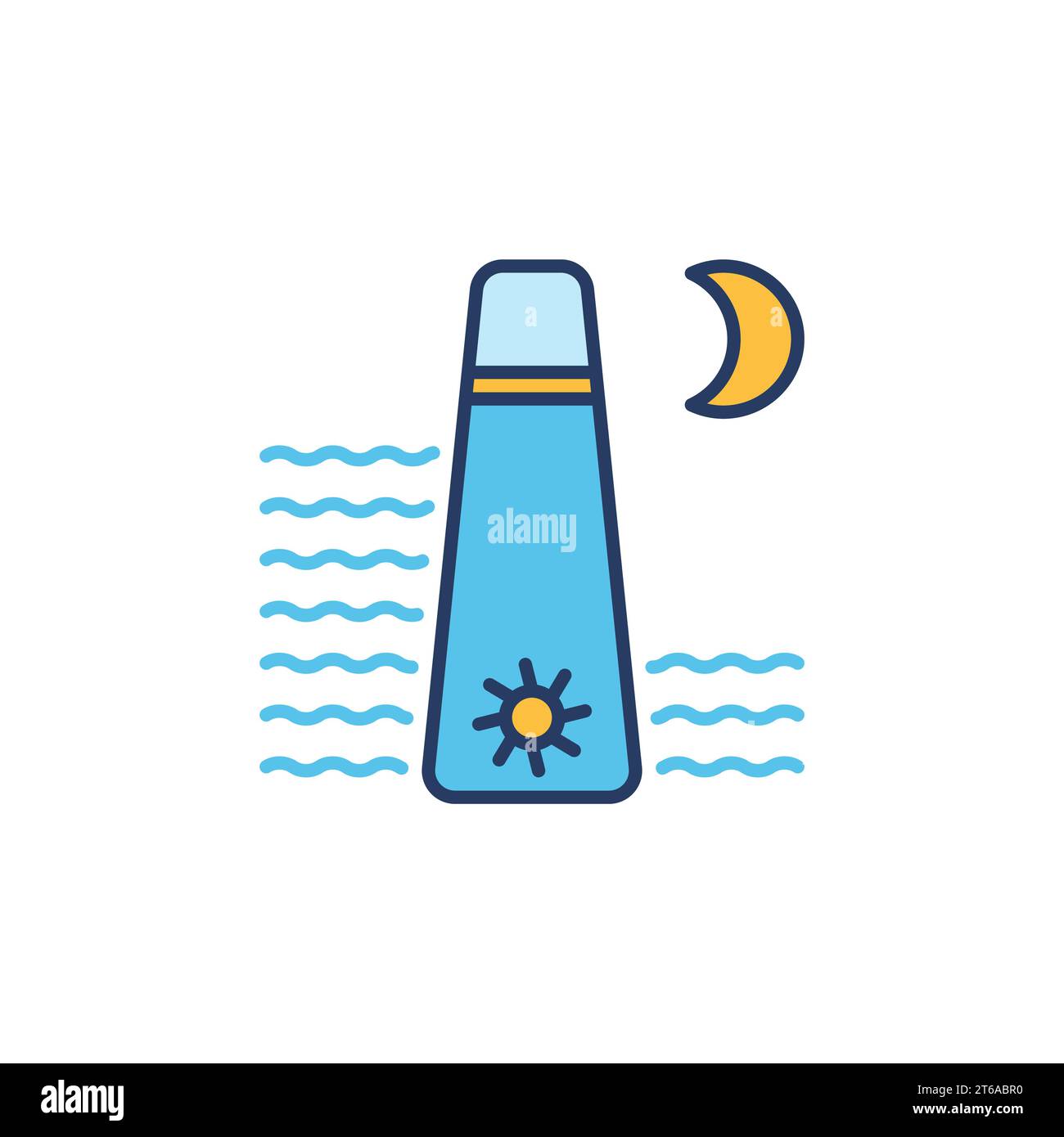 Tidal Power vector concept colored icon or logo element Stock Vector ...