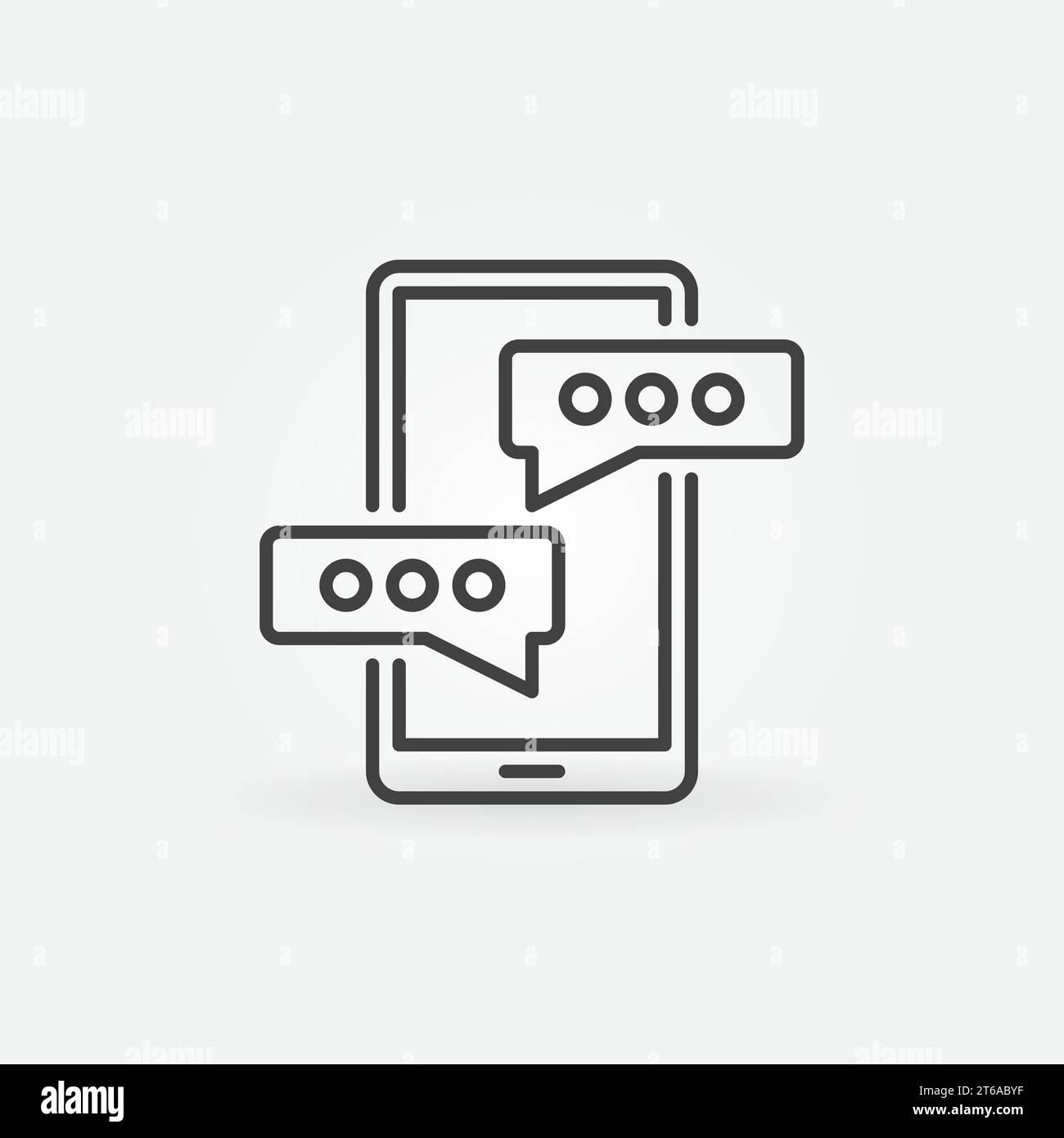 Phone messenger logo Stock Vector Images - Alamy