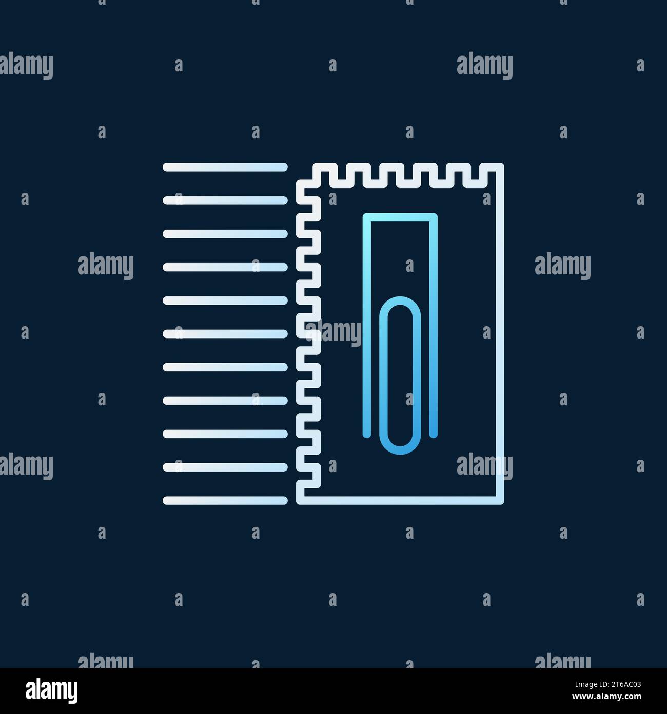 Notched Trowel vector concept colored linear icon on dark background ...