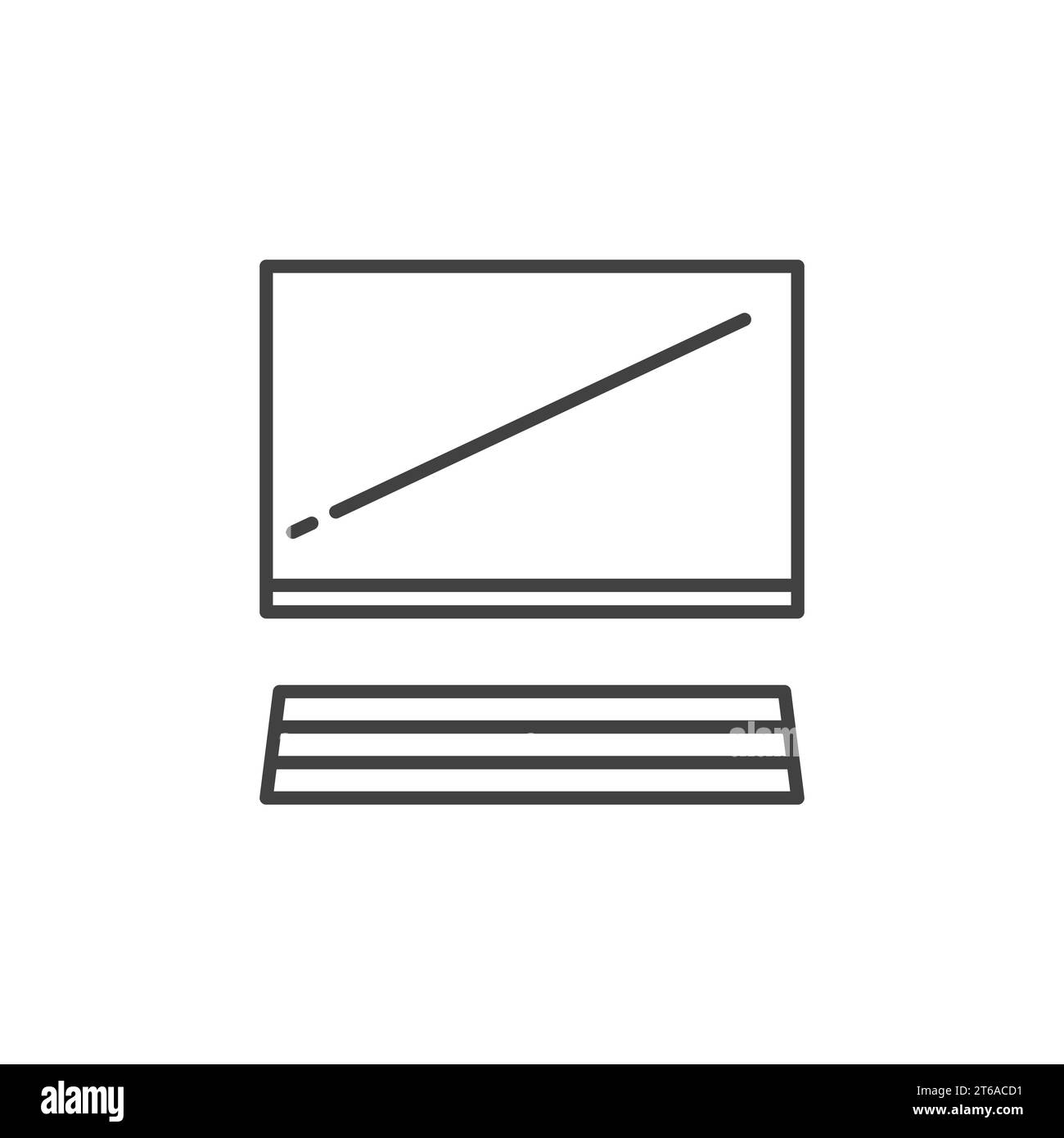 Home video game console with TV outline vector concept icon Stock ...