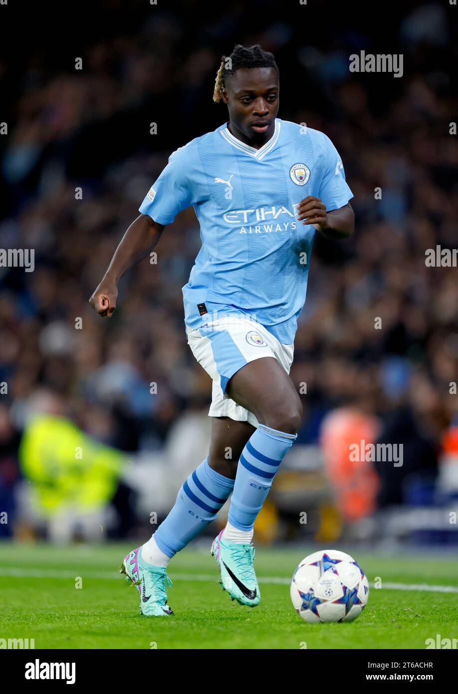 Manchester City's Jeremy Doku during the UEFA Champions League Group G ...