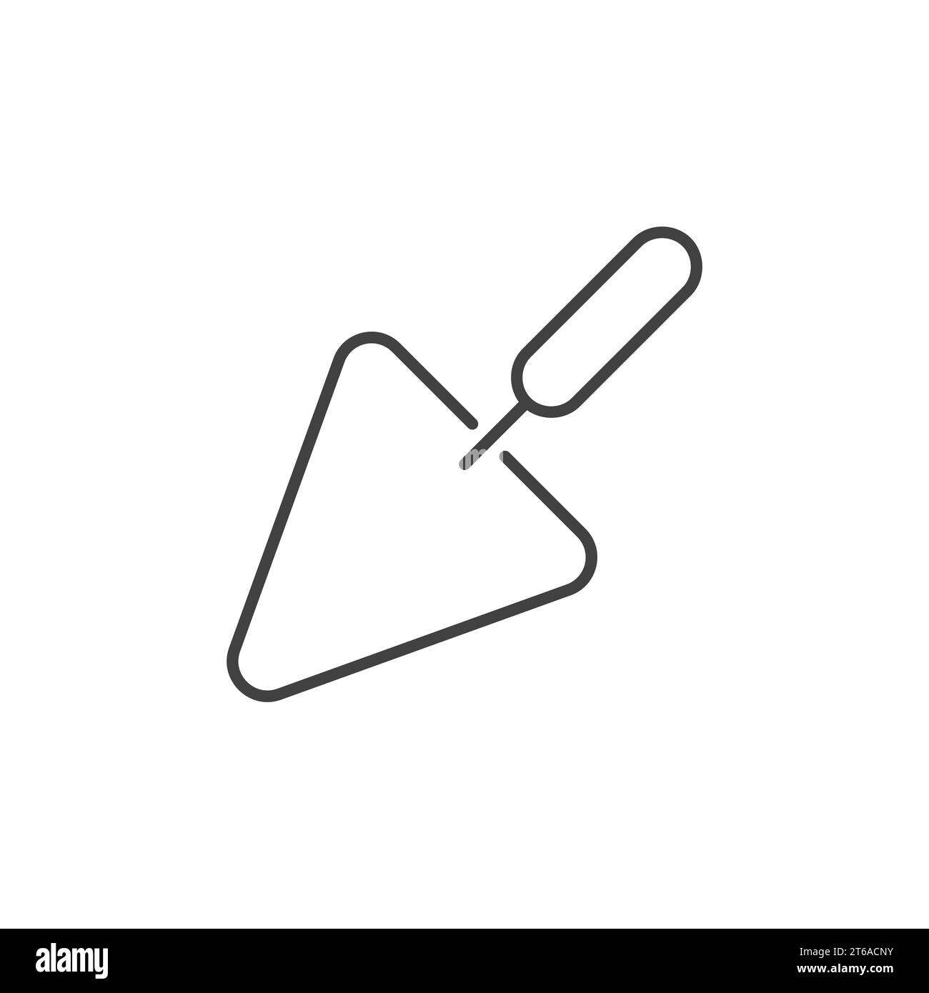 Trowel vector concept icon or symbol in thin line style Stock Vector ...