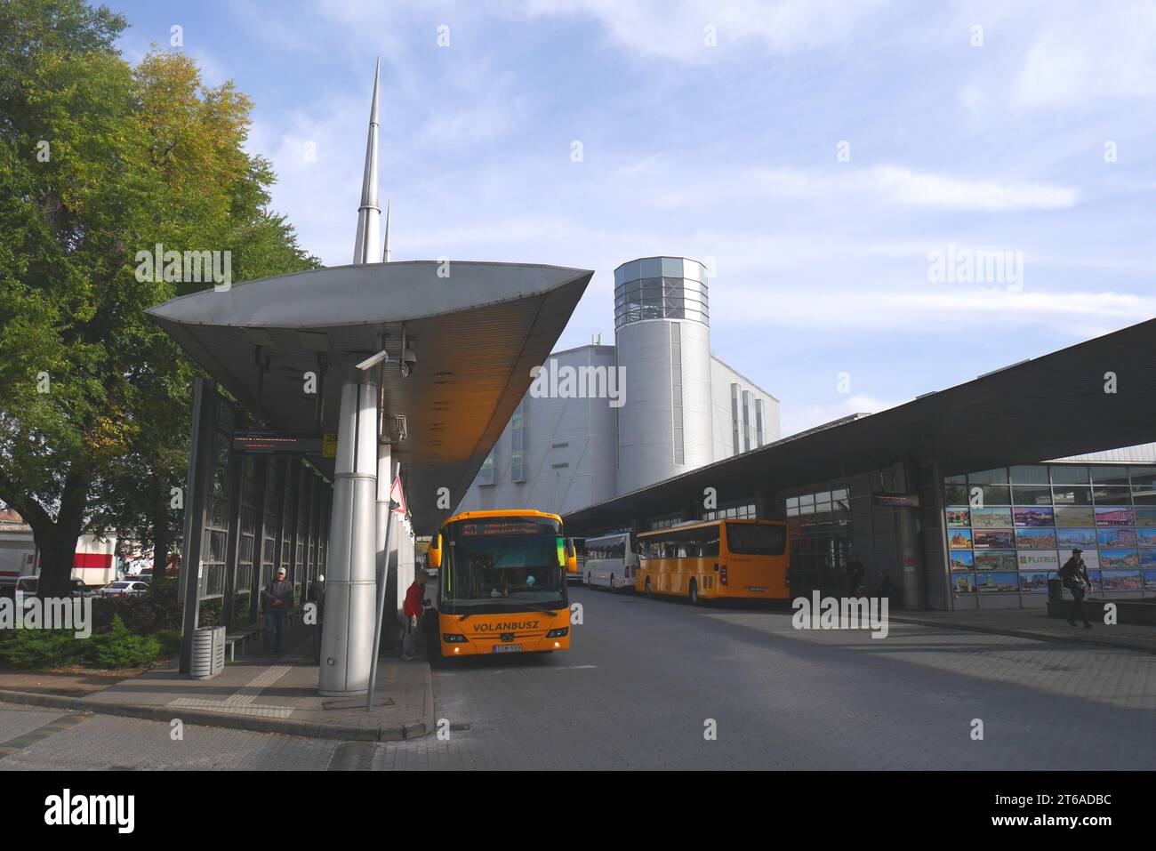 Nepliget bus station, Ferencvaros, Budapest, Hungary Stock Photo - Alamy