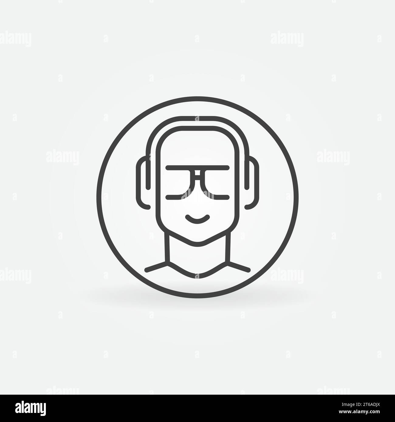Guy circle logo hi-res stock photography and images - Alamy