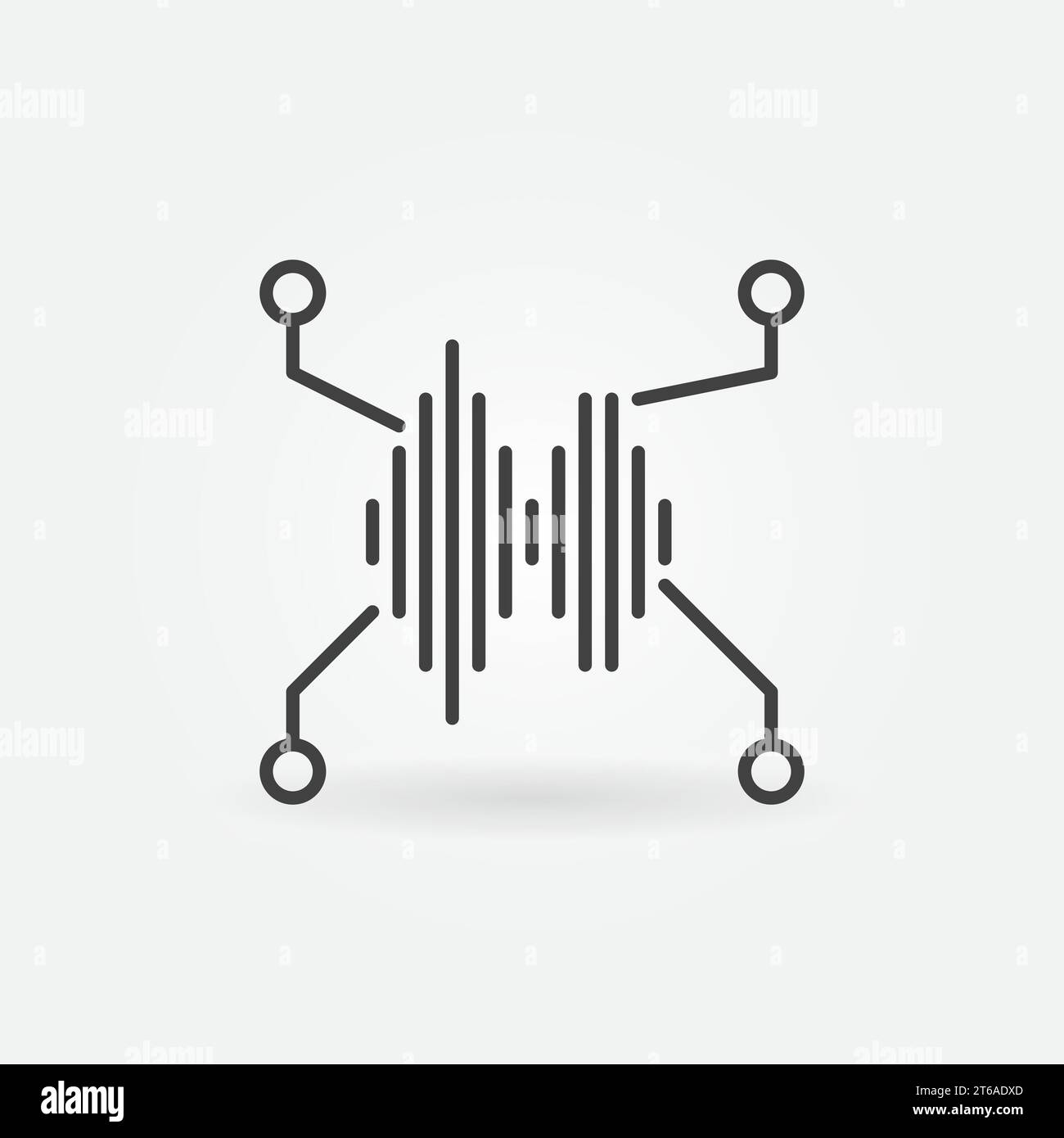 Speech Or Voice Recognition Vector Concept Icon Or Symbol In Thin Line