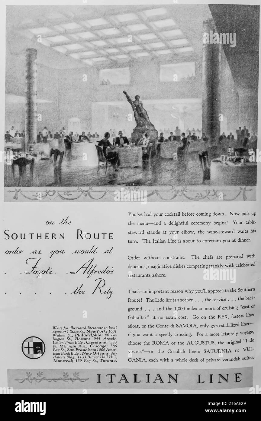 Old italian magazine ad hi-res stock photography and images - Alamy