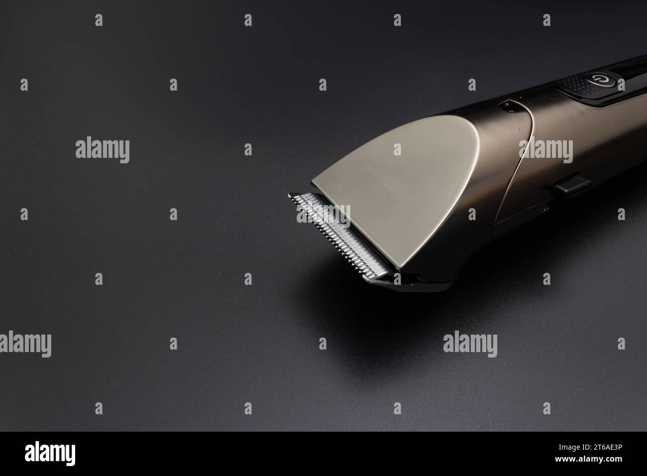 Hair clipper on black background. Hairdresser salon equipment. Premium ...