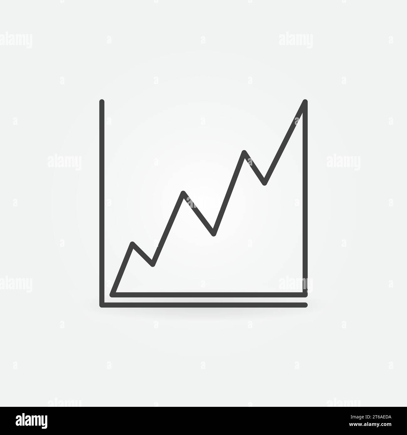 Graph vector concept minimal icon or symbol in thin line style Stock Vector Image & Art - Alamy