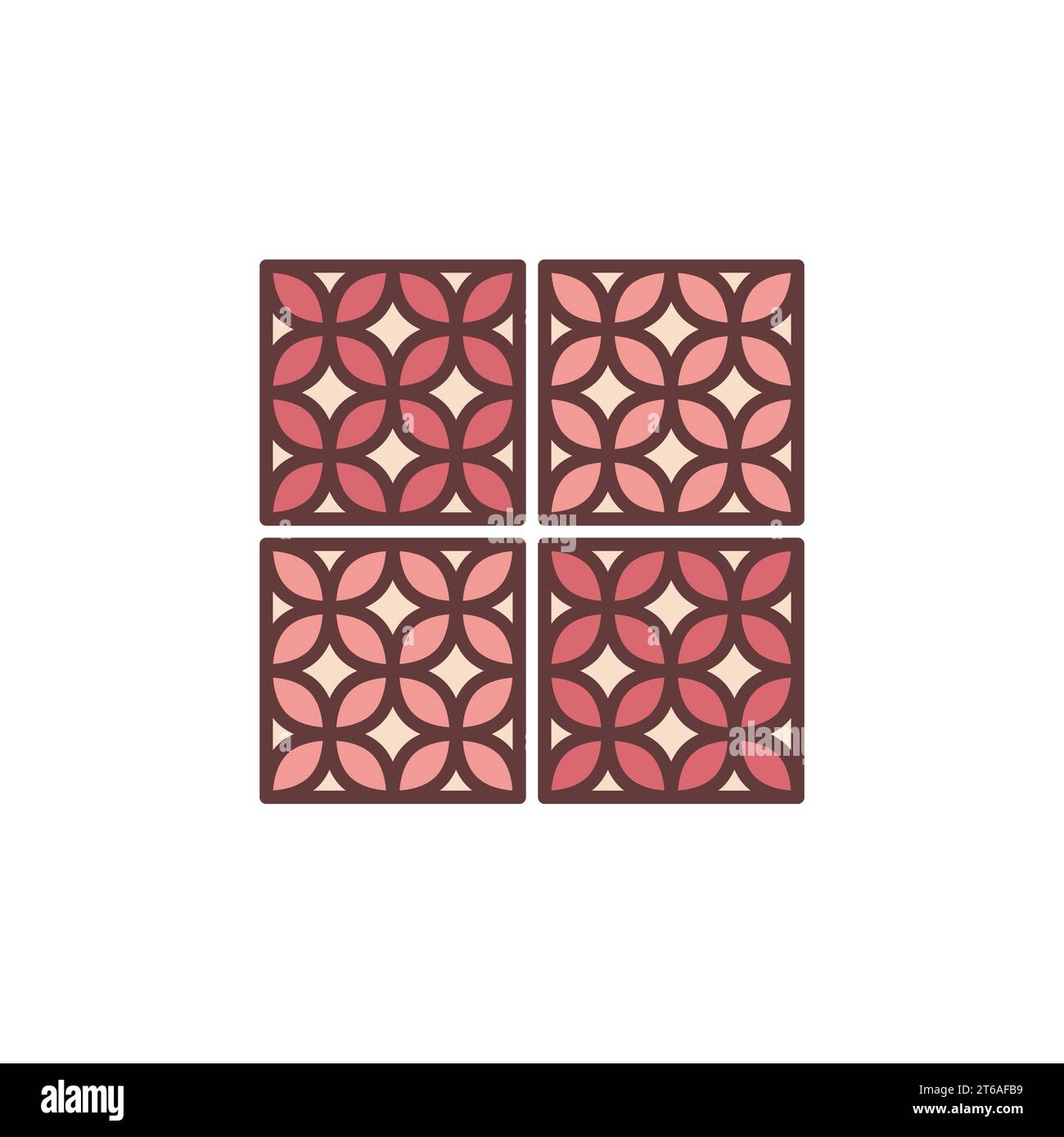 Ceramic Tiles vector concept red icon or design element Stock Vector ...