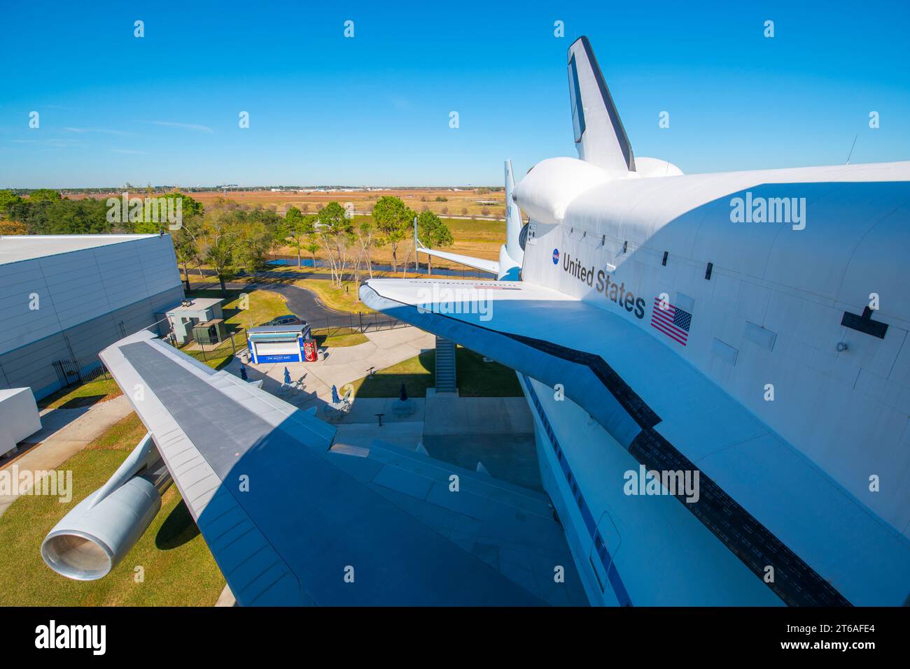 Space Shuttle mounted on Boeing 747 Shuttle Carrier Aircraft on ...