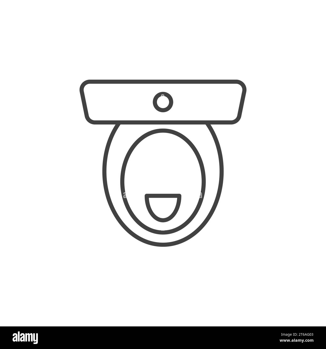 Toilet equipment top view Cut Out Stock Images & Pictures - Alamy