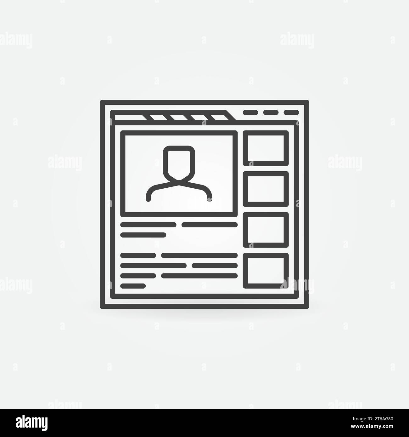 Browser Web Page or Window vector Webinar concept icon or symbol in ...