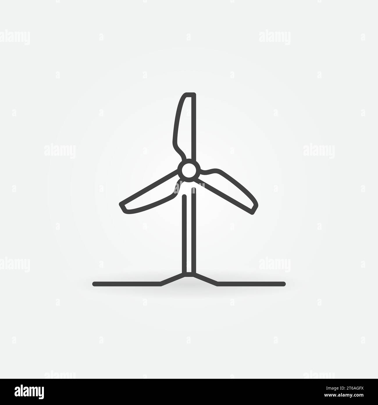 Wind turbine outline vector concept minimal icon or design element Stock Vector Image & Art - Alamy