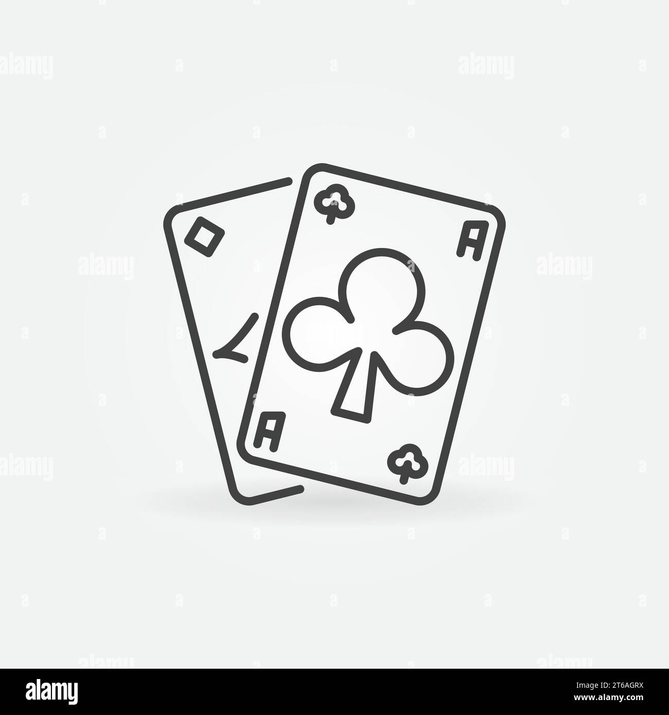 Two aces Stock Vector Images - Alamy