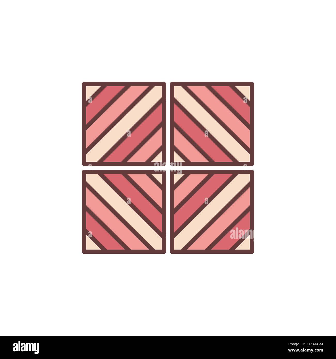 Tiles with Diagonal Design vector concept red icon or sign Stock Vector ...