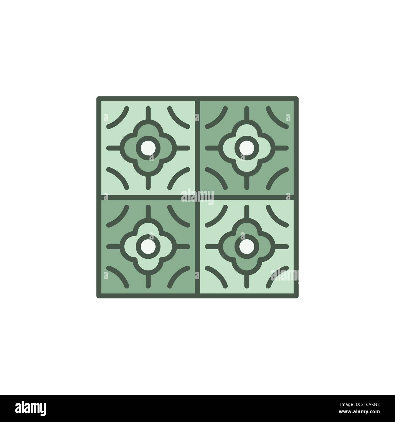 Ceramic Tile vector concept colored icon or design element Stock Vector ...