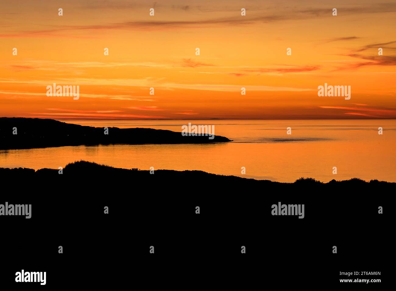 Bull Bay Sunset Stock Photo - Alamy