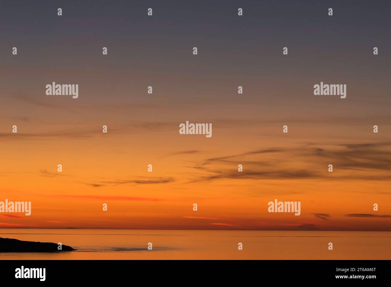 Bull Bay Sunset Stock Photo - Alamy