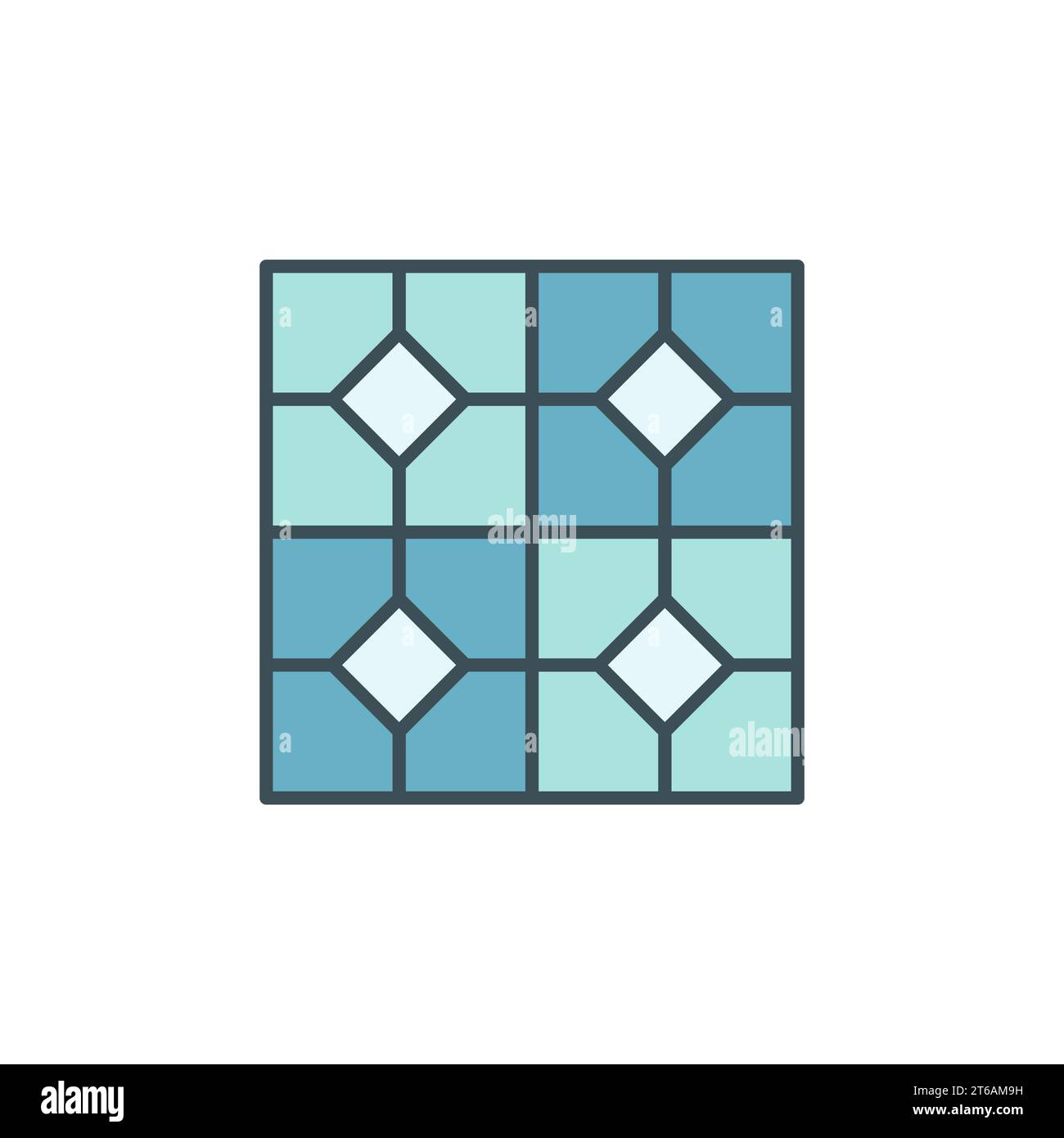 Kitchen floor tile detail Cut Out Stock Images & Pictures - Alamy