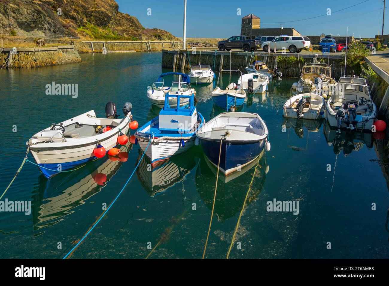 Amlwch Port and Amlwch Town 09-08-22 Stock Photo - Alamy