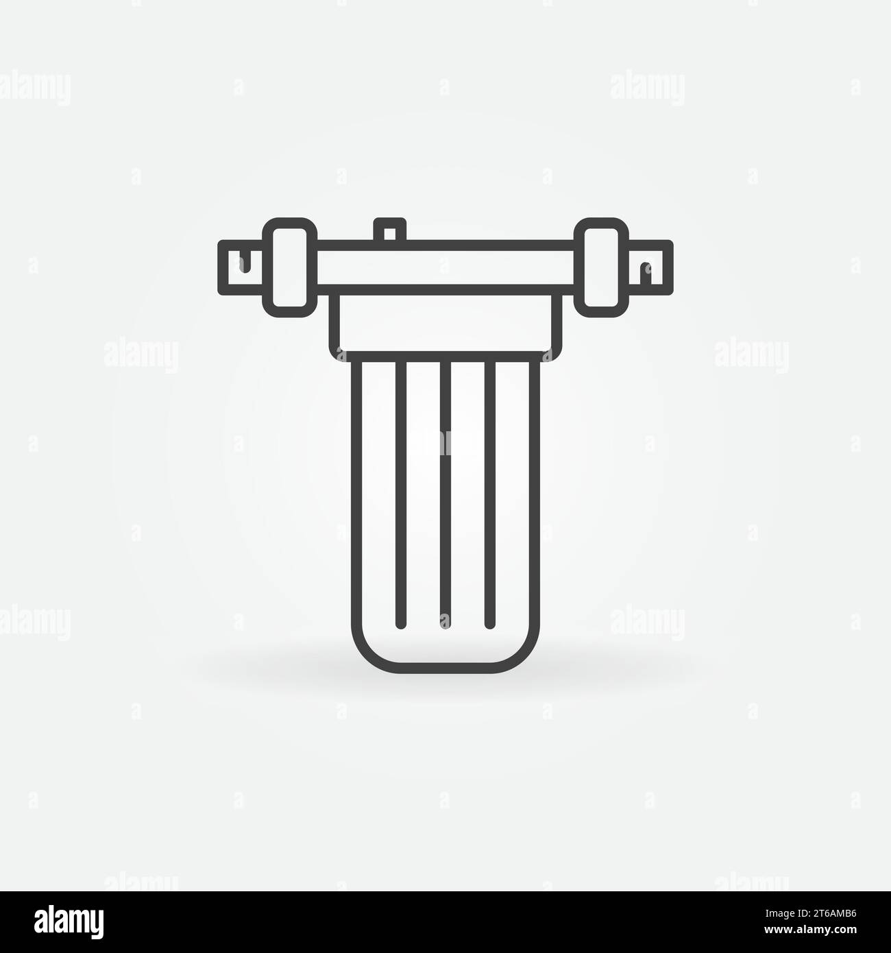 Main Water Filter vector concept icon or sign in outline style Stock ...