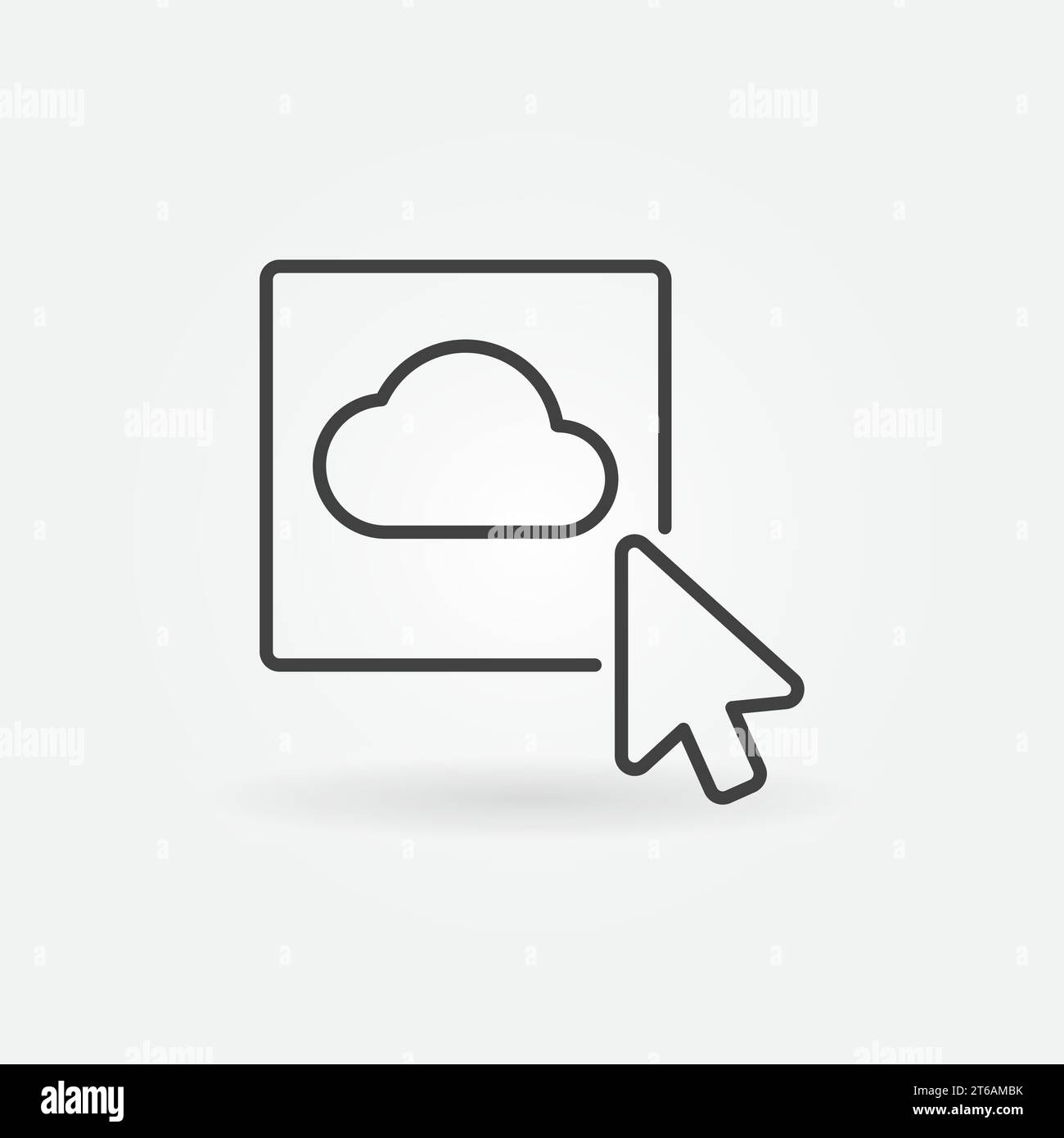 Cursor clicking send button Stock Vector Images - Alamy