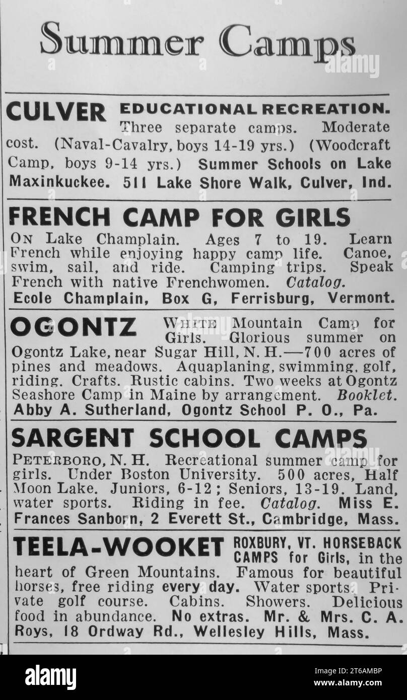 Vintage camps hi-res stock photography and images - Alamy