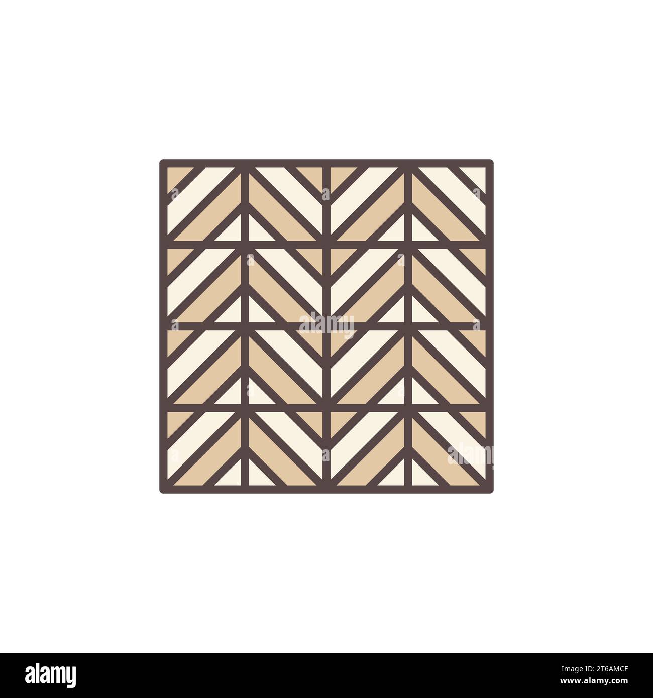 Ceramic Tile with Diagonal Design vector concept colored icon or logo ...