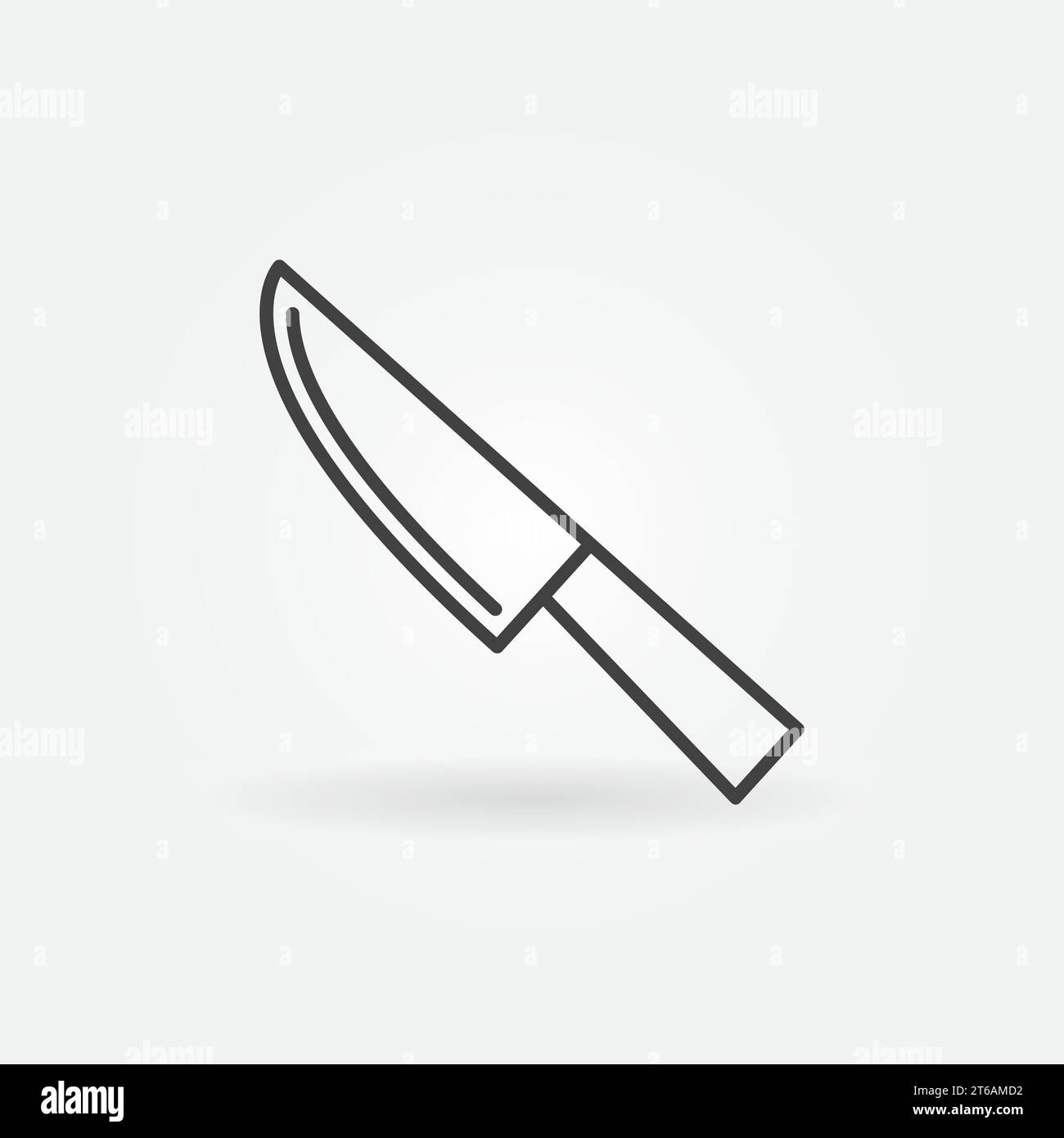 Knife vector thin line concept icon or design element Stock Vector ...