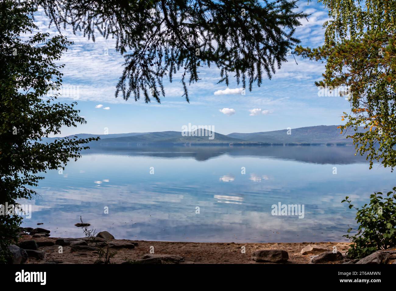 Beautiful mountain lake shore hi-res stock photography and images - Alamy