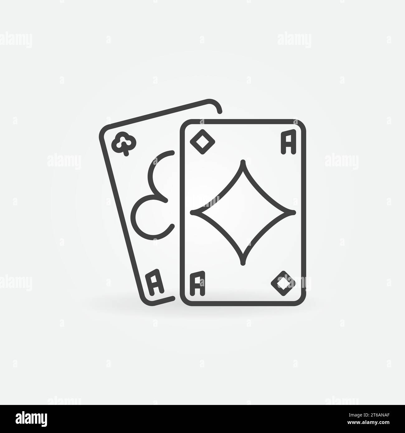 Two aces Stock Vector Images - Alamy