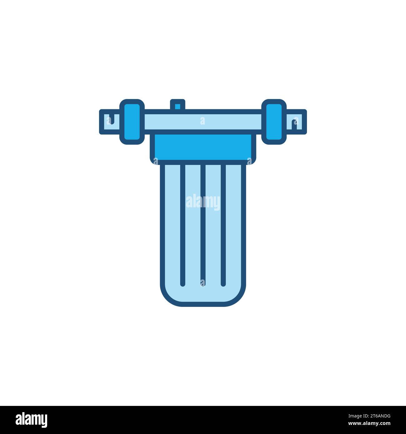 Vector Main Water Filter vector concept blue icon or design element ...