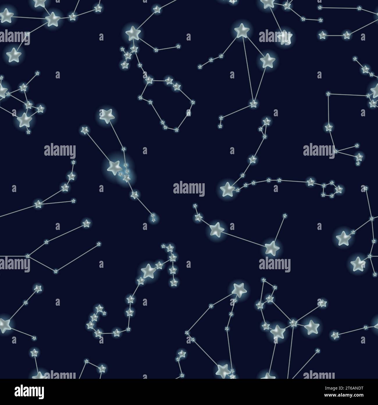 Zodiac constellations seamless pattern background Stock Vector Image & Art - Alamy