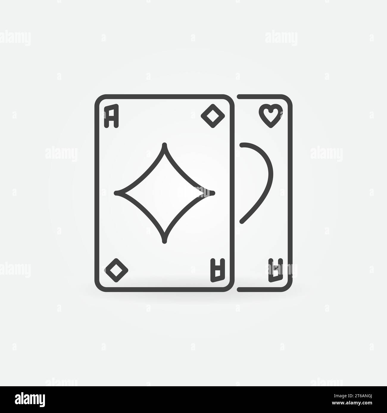 Two aces Stock Vector Images - Alamy
