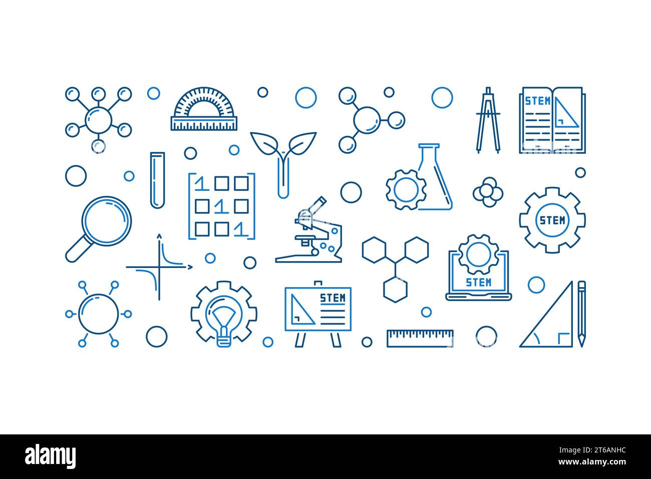 Science, Technology, Engineering and Math vector concept outline ...