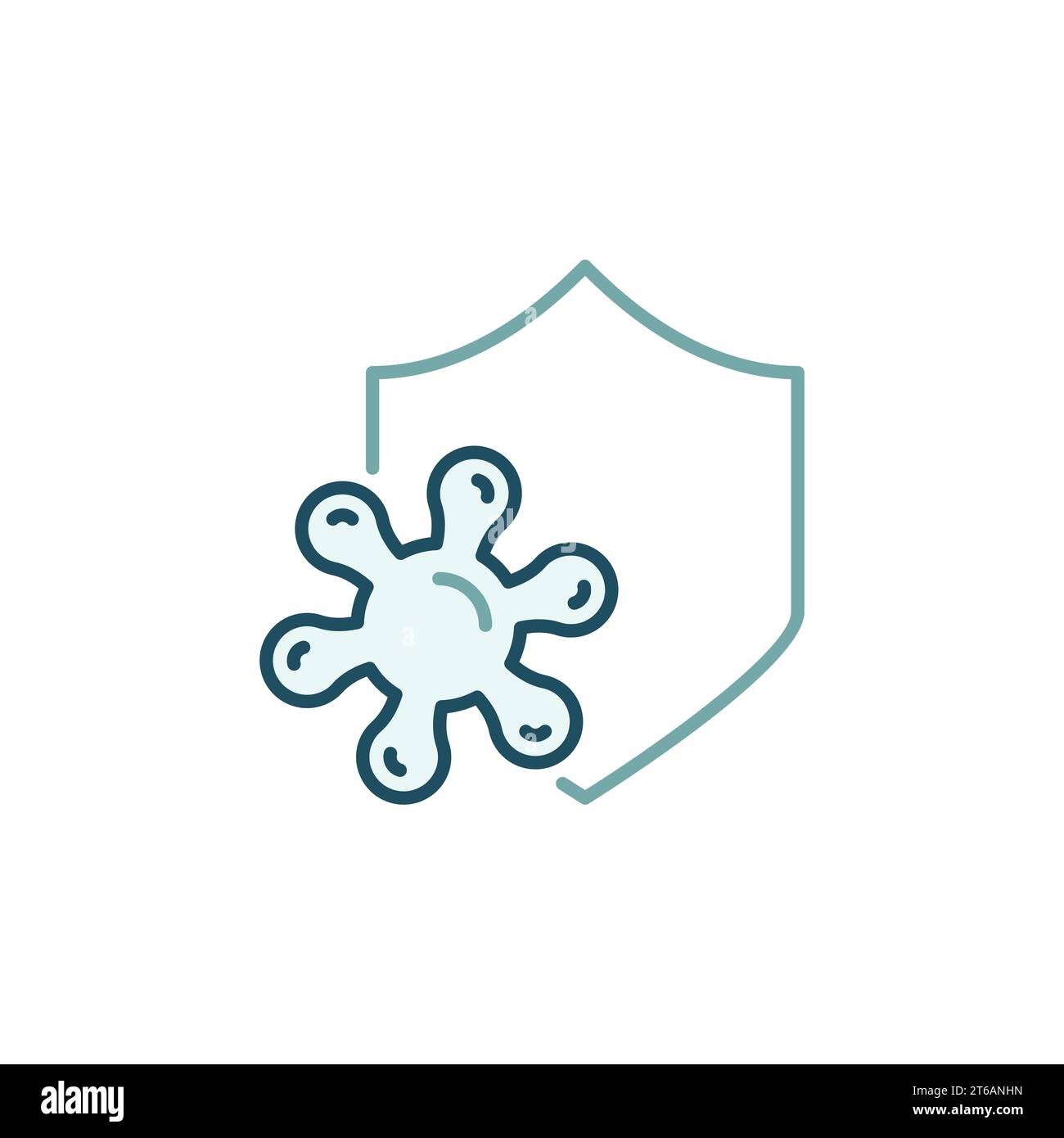 Vector Antiviral Defence concept colored icon or symbol Stock Vector ...