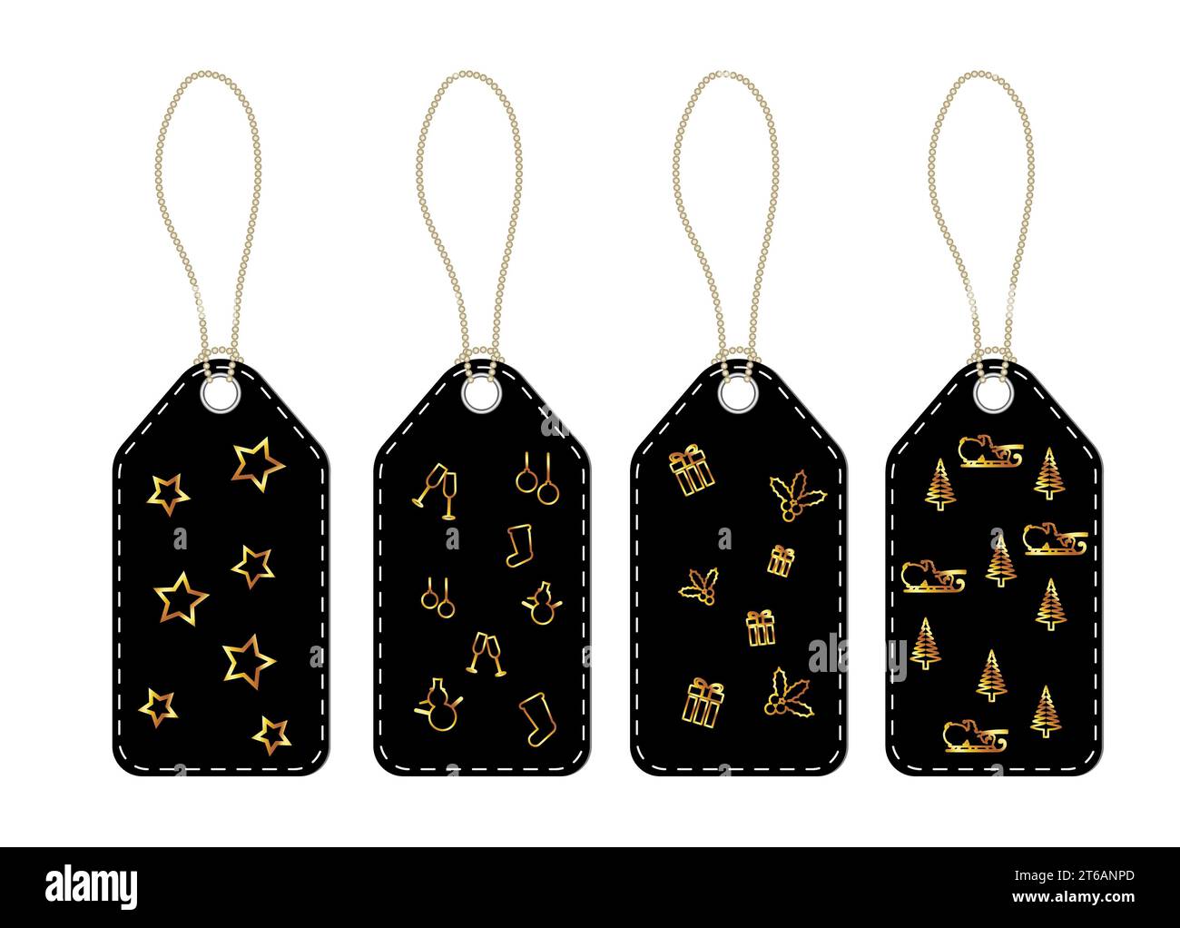 Symbols christmas tree gifts Cut Out Stock Images & Pictures - Alamy