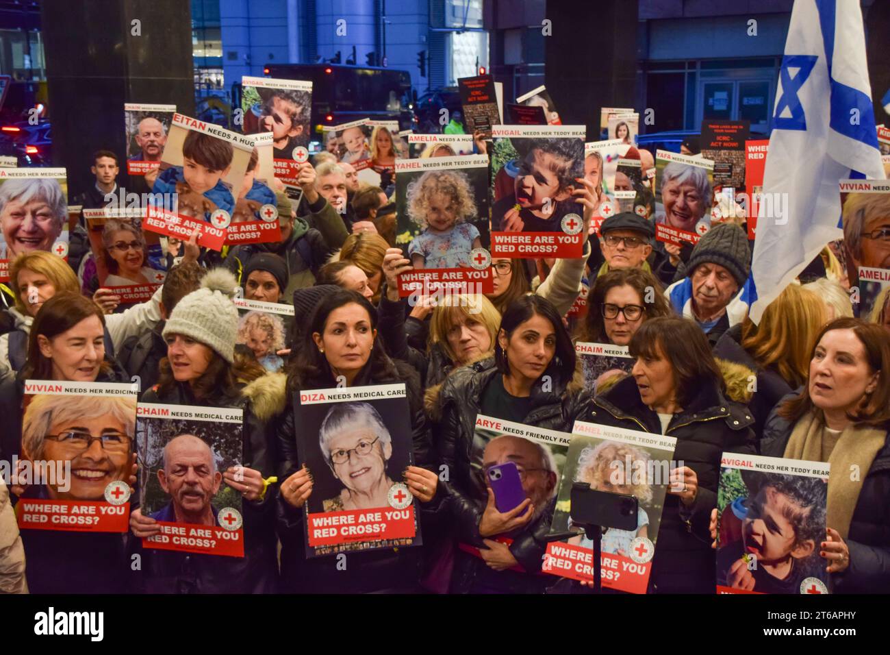 London, England, UK. 9th Nov, 2023. Pro-Israel protesters gathered ...