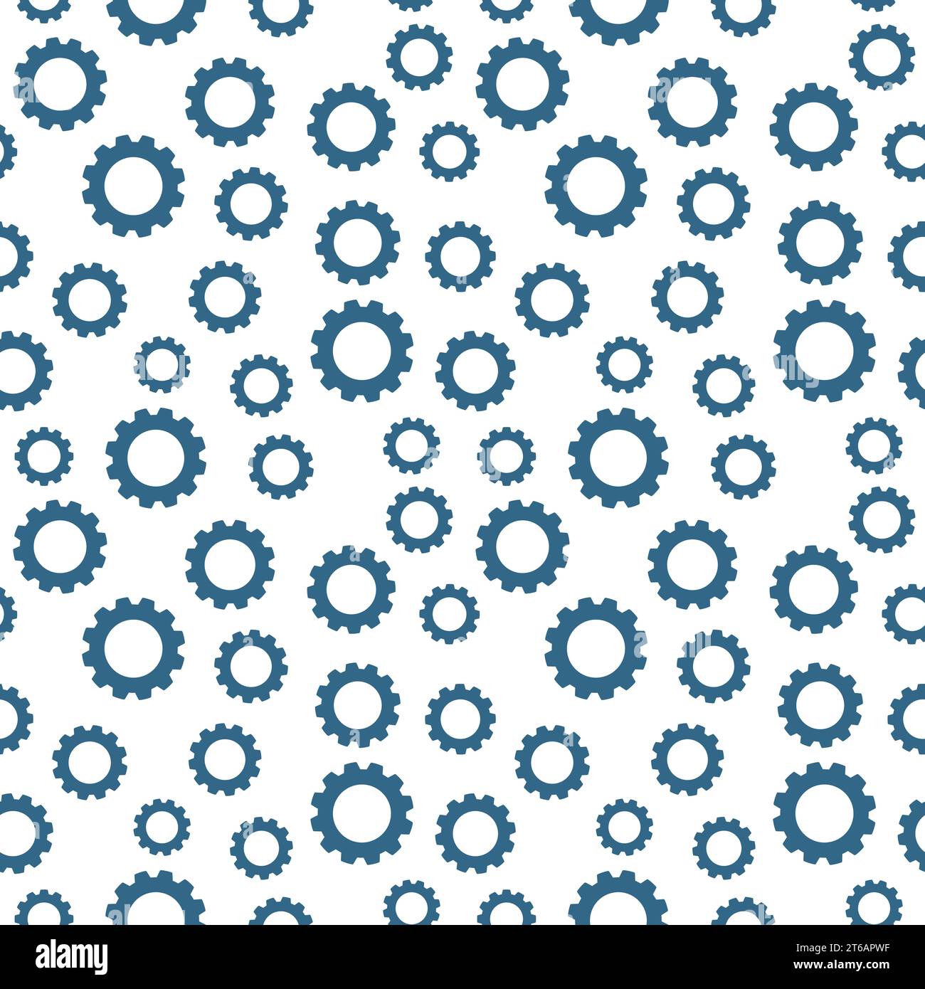 Seamless Gear Wheel concept background. Vector pattern Stock Vector ...