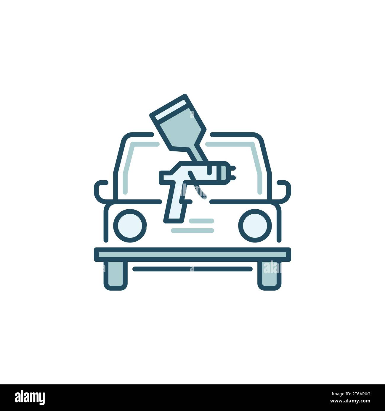 Car Painting vector concept colored icon or logo element Stock Vector ...