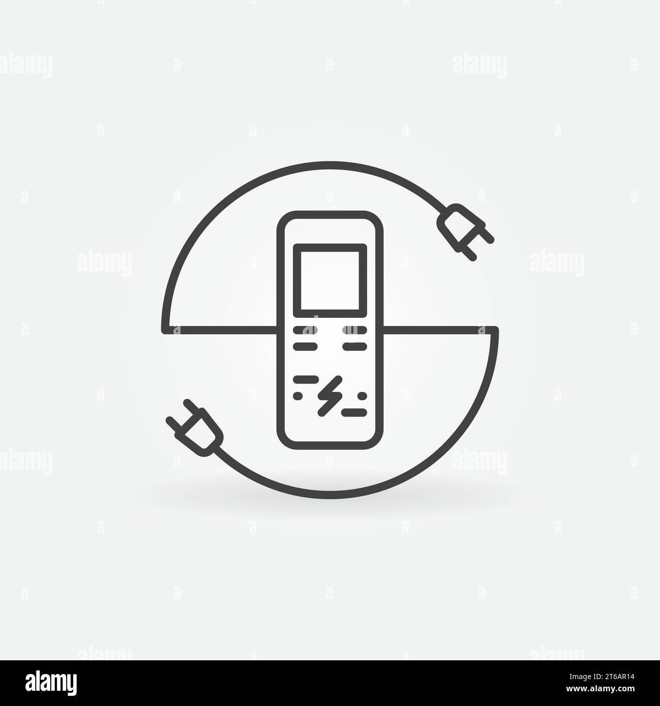 Vector EV charging station concept icon or sign in outline style Stock ...