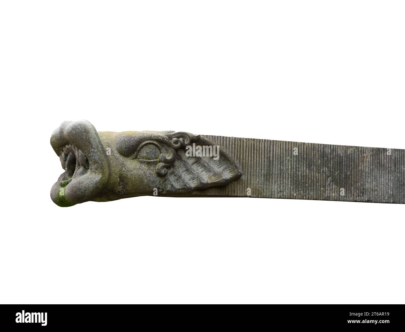 medieval stone drain pipe, isolated on white background Stock Photo - Alamy